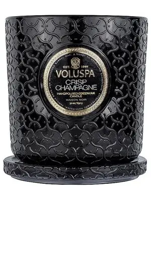 Voluspa Crisp Champ 30oz Boxed Luxe In Black
