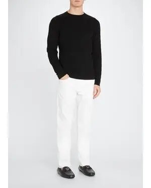 Giorgio Armani Five-pocket Solid Cotton-stretch Pants