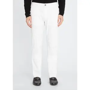 Giorgio Armani Five-pocket Solid Cotton-stretch Pants