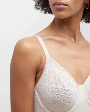 Wacoal Visual Effects Mesh-top Bodysuit - Sand