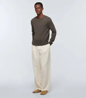 THE ROW Benji Cashmere Sweater - Green