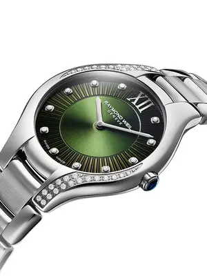 RAYMOND WEIL Noemia Stainless Steel & Diamond Bracelet Watch