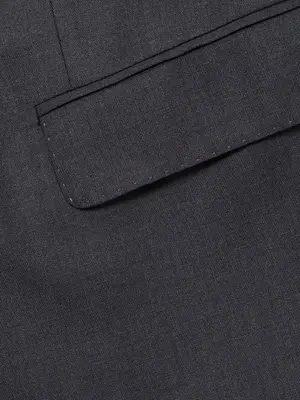 Giorgio Armani Wool & Silk Two-piece Suit - Solid Dark