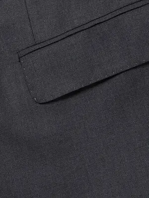 Giorgio Armani Wool & Silk Two-piece Suit - Solid Dark