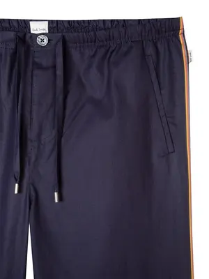 Paul Smith 2-piece Striped Trim Pajama Set