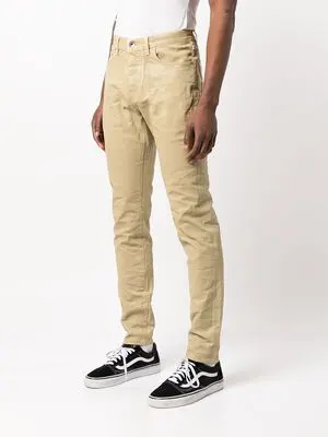 PURPLE BRAND P001 Leathered Skinny Jeans