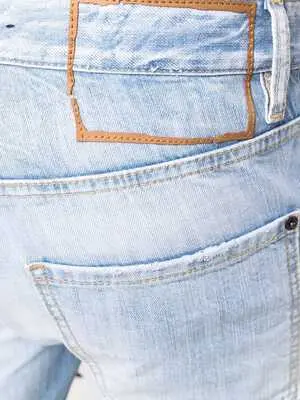 Dsquared2 Distressed Straight-leg Jeans