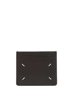 MAISON MARGIELA Four Stitches Leather Card Holder - Black