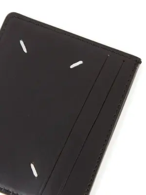 MAISON MARGIELA Four Stitches Leather Card Holder - Black