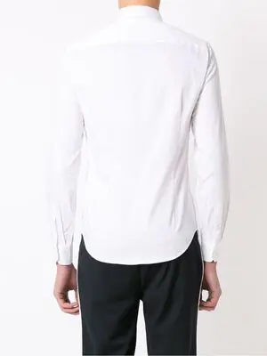 Armani Exchange Slim-cut Tailored Long-sleeve Shirt - White