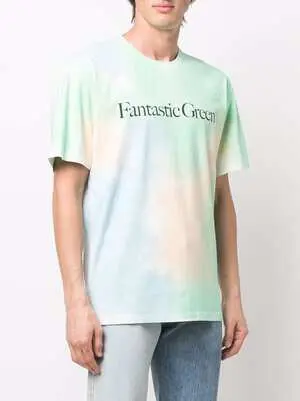 MSGM Fantastic Tie-dye T-shirt - Green