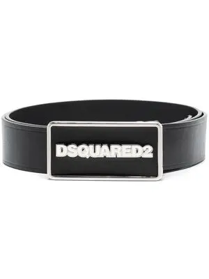 Dsquared2 Silver Tone Belts For Men