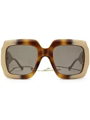 Gucci Oversized Sunglasses - Brown