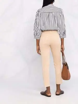 Peserico Straight-leg Cropped Trousers - Neutrals