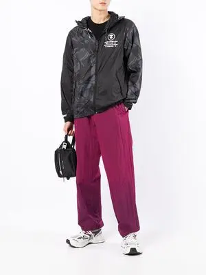 AAPE BY *A BATHING APE Camouflage-print Logo Windbreaker