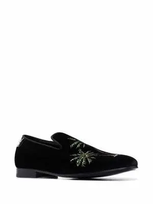 Philipp Plein Palm Embroidered Loafers