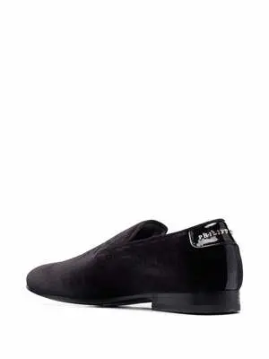 Philipp Plein Palm Embroidered Loafers
