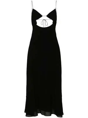 Saint Laurent Cut-out Midi Dress