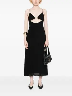 Saint Laurent Cut-out Midi Dress