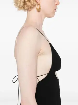 Saint Laurent Cut-out Midi Dress