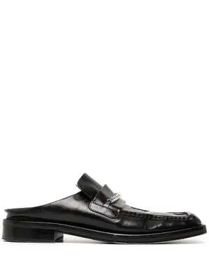 Martine Rose Chain-embellished Loafers - Black