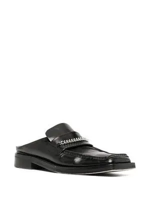 Martine Rose Chain-embellished Loafers - Black
