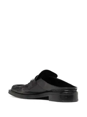 Martine Rose Chain-embellished Loafers - Black