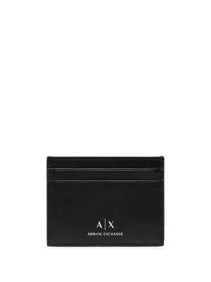 Armani Exchange Logo-print Cardholder - Black