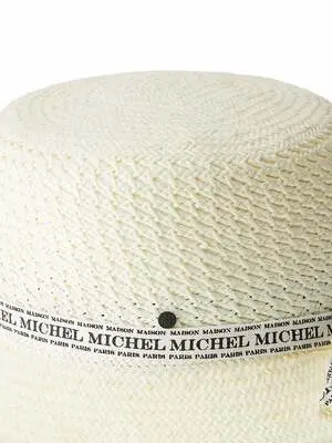 MAISON MICHEL Axel Bucket Hat - White