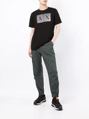 Armani Exchange Logo-print Cotton T-shirt - Black
