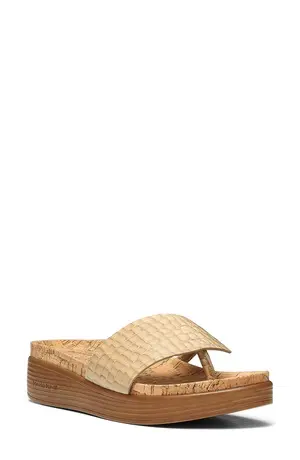 DONALD PLINER Fifi Platform Flip Flop Sand