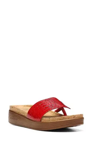 DONALD PLINER Fifi Platform Flip Flop Tomato