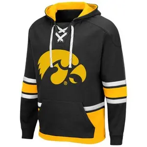 COLOSSEUM Iowa Hawkeyes Lace Up Pullover Hoodie