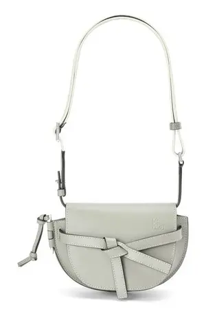 Loewe Loewe Gate Leather Convertible Bag Ash Grey