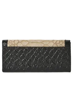 Brahmin Veronica Melbourne Croc Embossed Leather Wallet - Multi