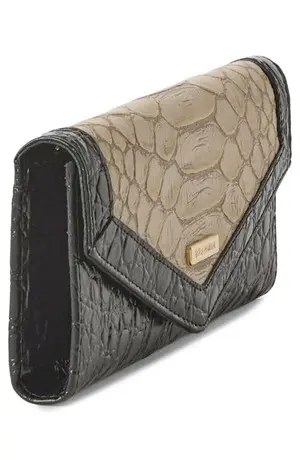 Brahmin Veronica Melbourne Croc Embossed Leather Wallet - Multi
