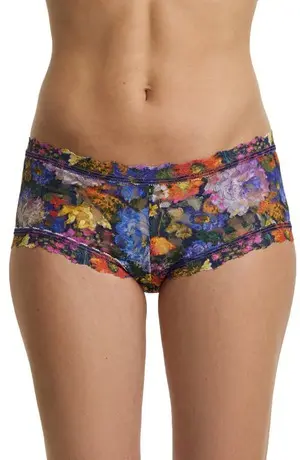 Hanky Panky Print Boyshorts Impressionist Blue