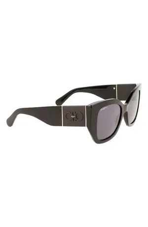 FERRAGAMO Gancini 51mm Modified Rectangular Sunglasses