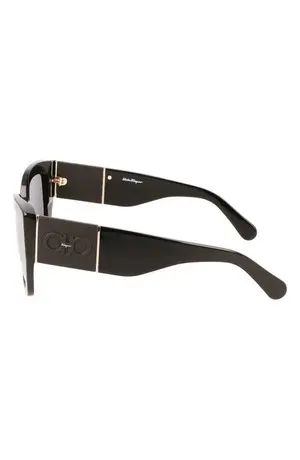 FERRAGAMO Gancini 51mm Modified Rectangular Sunglasses