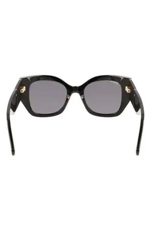 FERRAGAMO Gancini 51mm Modified Rectangular Sunglasses