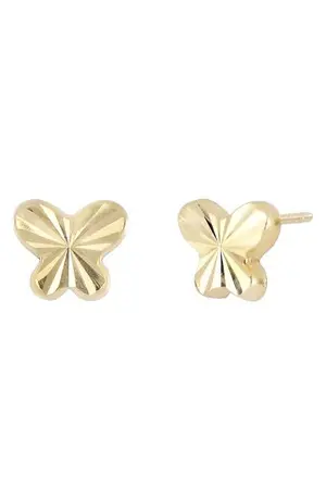 Bony Levy 14k Gold Butterfly Stud Earrings - 14k Yellow Gold