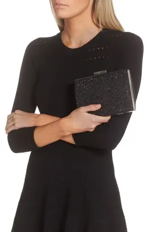 OLGA BERG Gabby Crystal Clutch