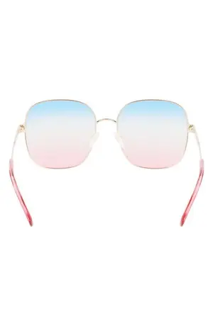 Longchamp 59mm Monogram Square Sunglasses