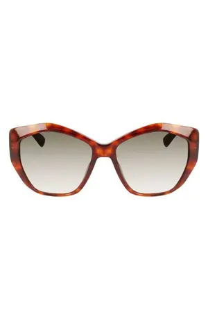 Longchamp Longchamp 57mm Roseau Tea Cup Sunglasses Havana