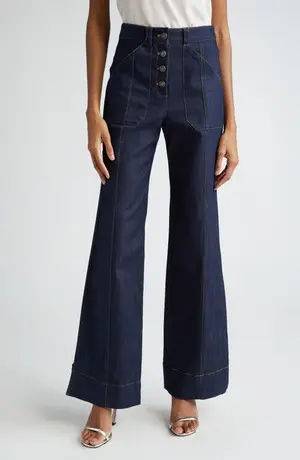 Cinq À Sept Benji Wide-leg Jeans