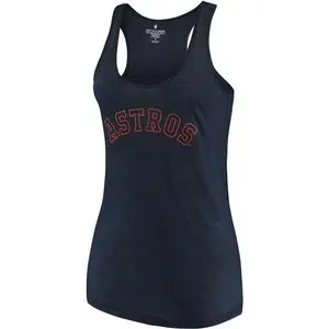 SOFT AS A GRAPE Houston Astros Swing For The Fences Racerback Tank Top - Navy