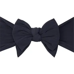 BABY BLING Bow Head Wrap - Smoke