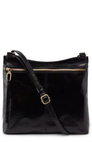 Hobo Cambel Leather Crossbody Bag - Black