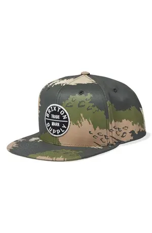 Brixton Brixton Oath III Snapback Baseball Cap Camo