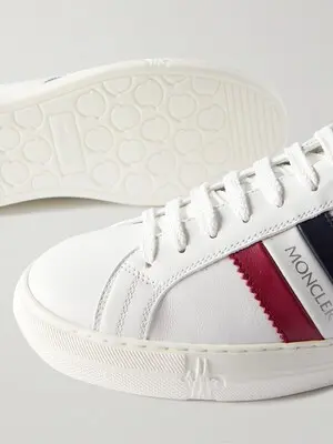 Moncler Striped Leather Sneakers